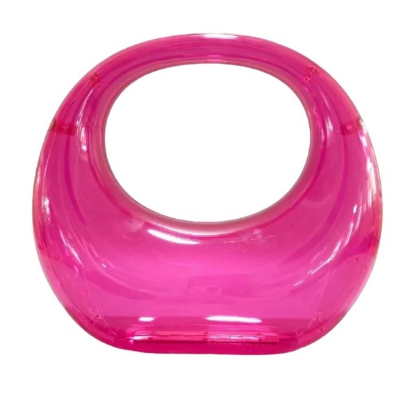 House Of Adornments | Bags | Mod Pod Purse Neon Translucent Pink ...